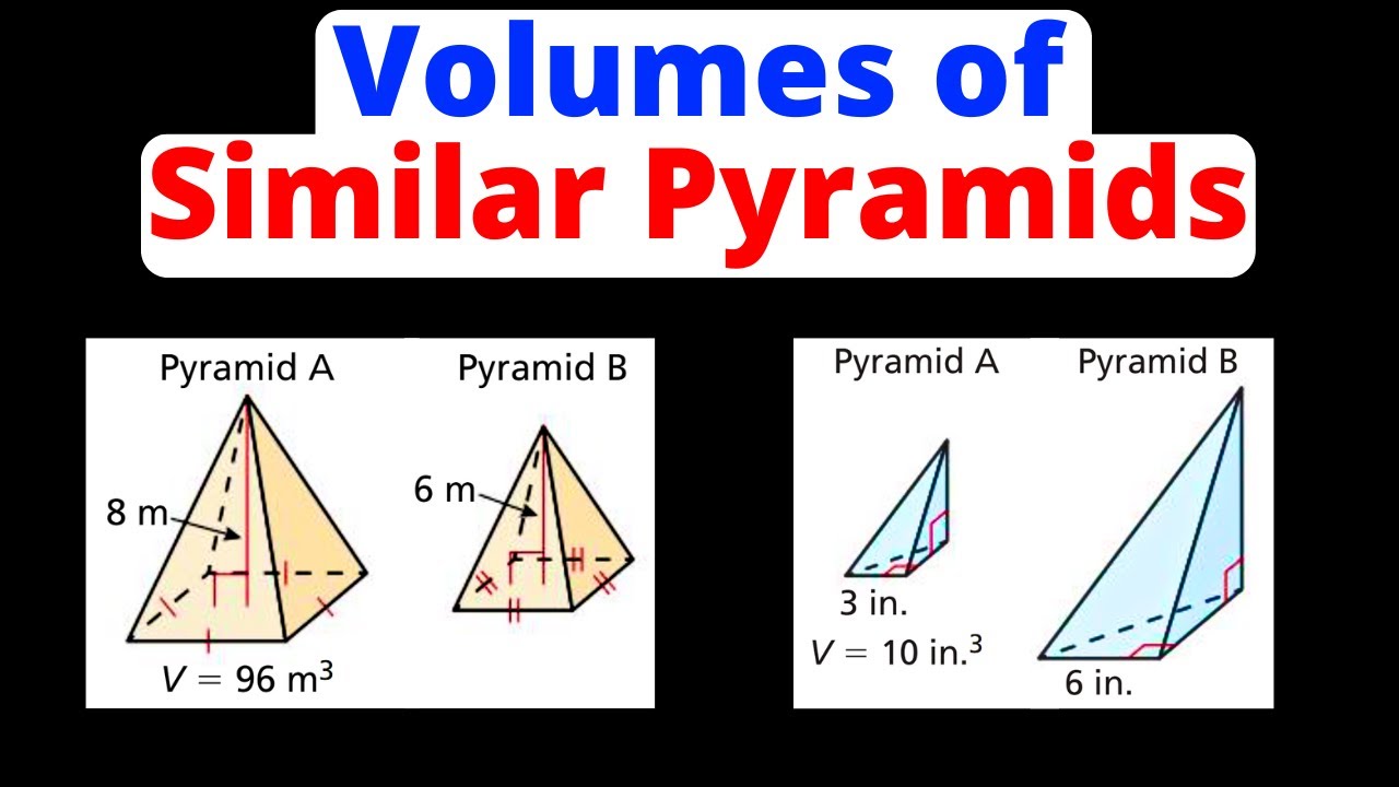 Find Volumes of Similar Pyramids | Scale Factors | Eat Pi - YouTube