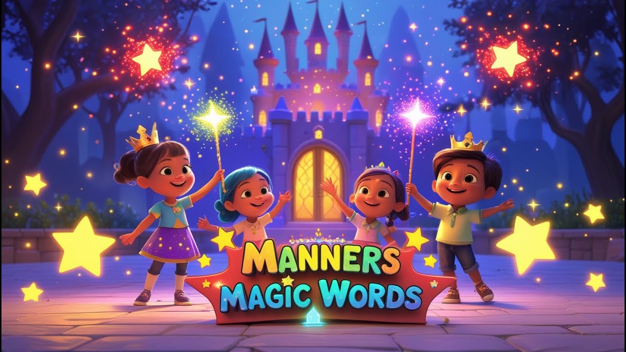 Manners Magic Words: Nursery Kids Poem | #kids #viralvideo # ...