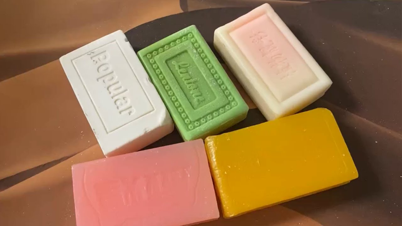 Block Soap Cutting 🧼Soap Crushing ASMR ️Soap Carving Satisfying Sound ...