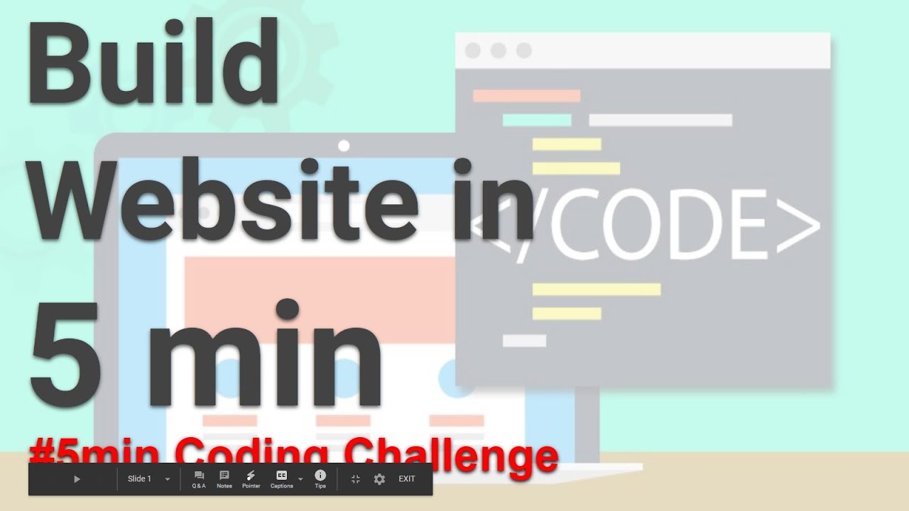 5 min Challenge Build website in 5 min | Hindi | #CodeChallenge - YouTube