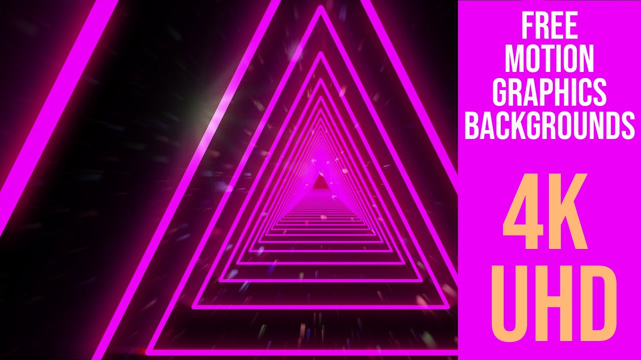 TRIANGLE SPACE LOOP UHD 4K|| FREE MOTION BACKGROUNDS - YouTube