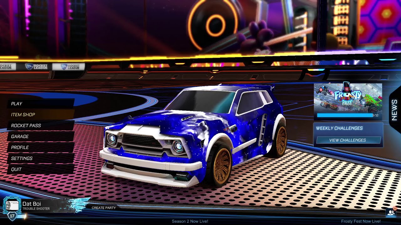 TITANIUM WHITE INTERSTELLAR DECAL | ROCKET LEAGUE - YouTube