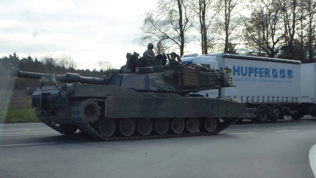 ARMY TANK CONVOY ACROSS GERMANY | U.S. Army Panzer Konvoi - NATO Troops ...