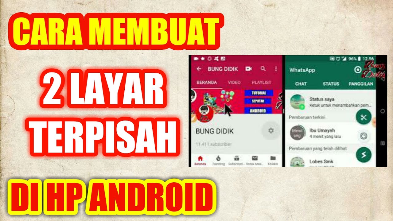 Cara Membuat Dua Layar Terpisah di Hp Android, 2 Cara Split Screen di ...