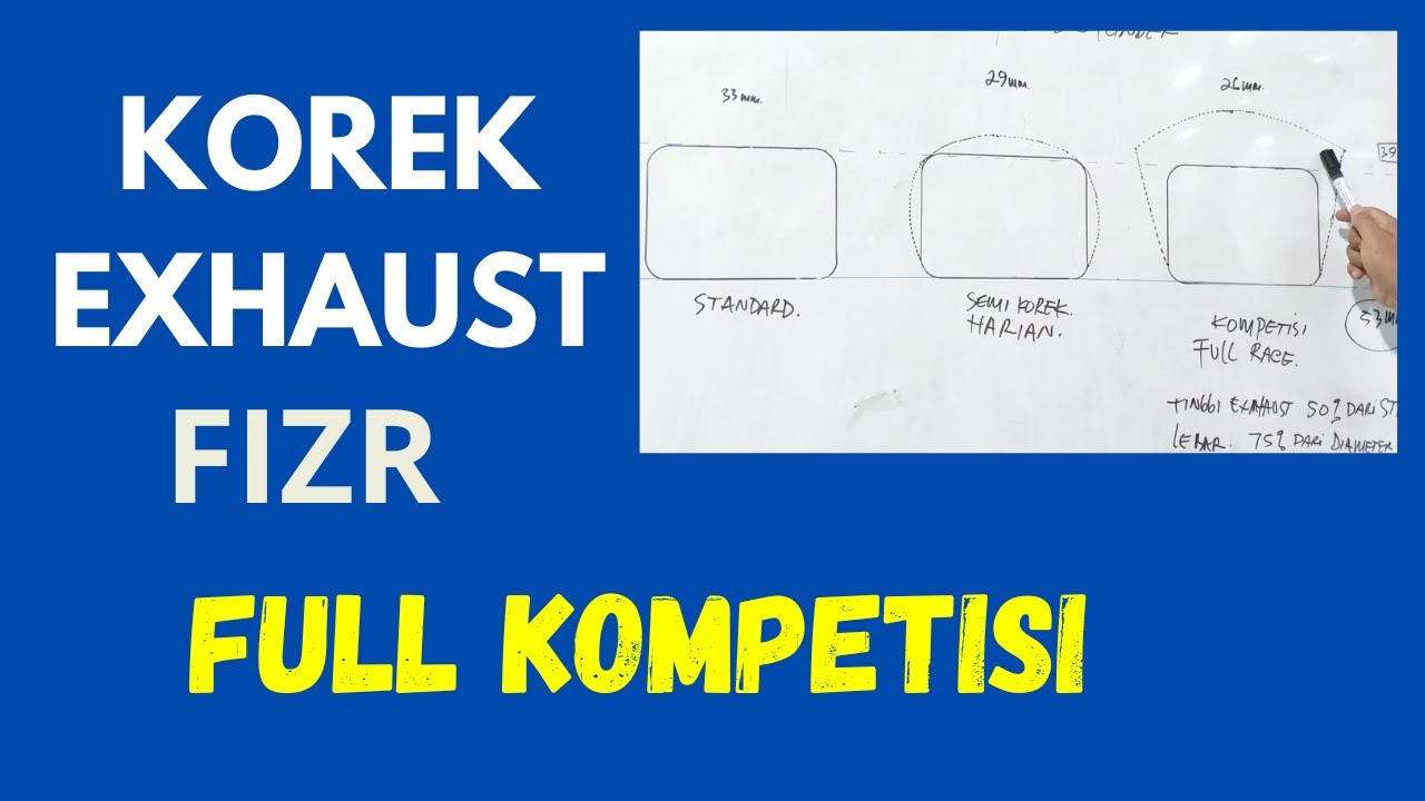 TUTORIAL KOREK EXHAUST FIZR SPEK FULL KOMPETISI. - YouTube
