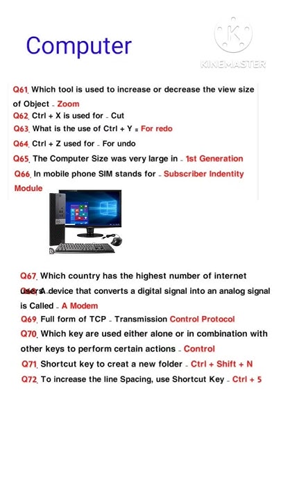 Computer questions and Answers||Short computer #questions and answers ...