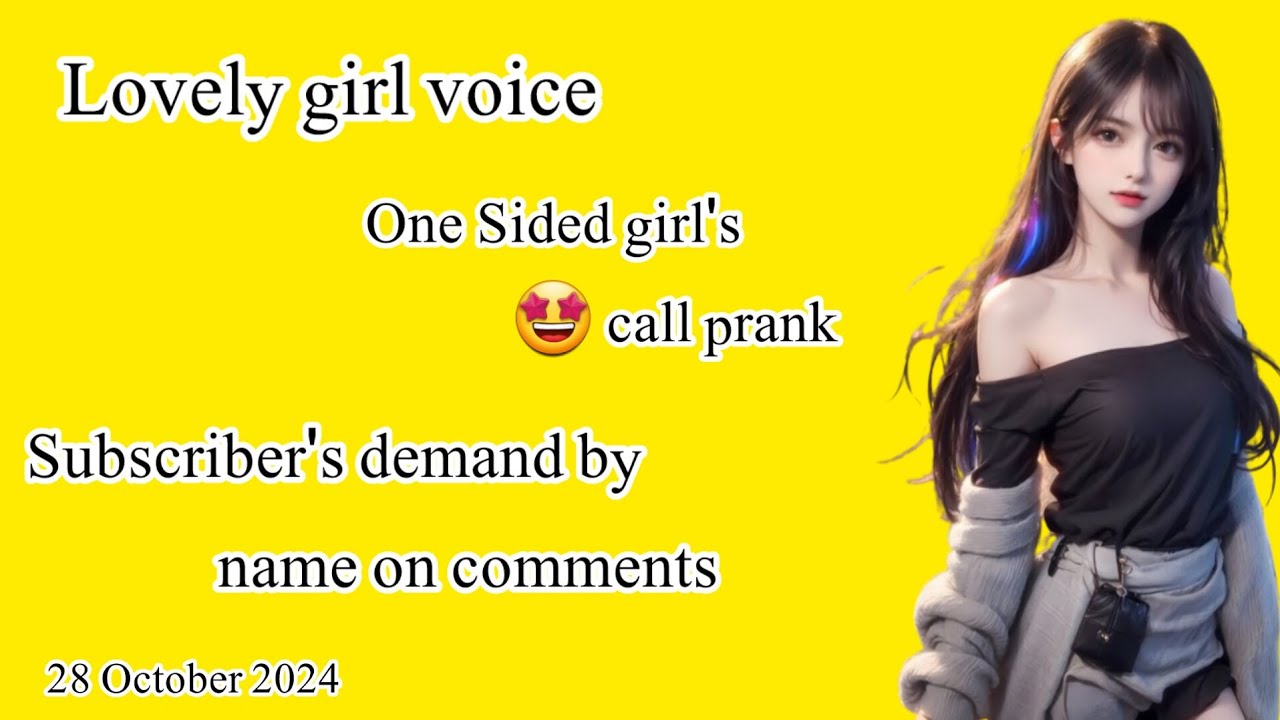 subscriber's demand 🤩 one sided girl's call prank #subscribers # ...