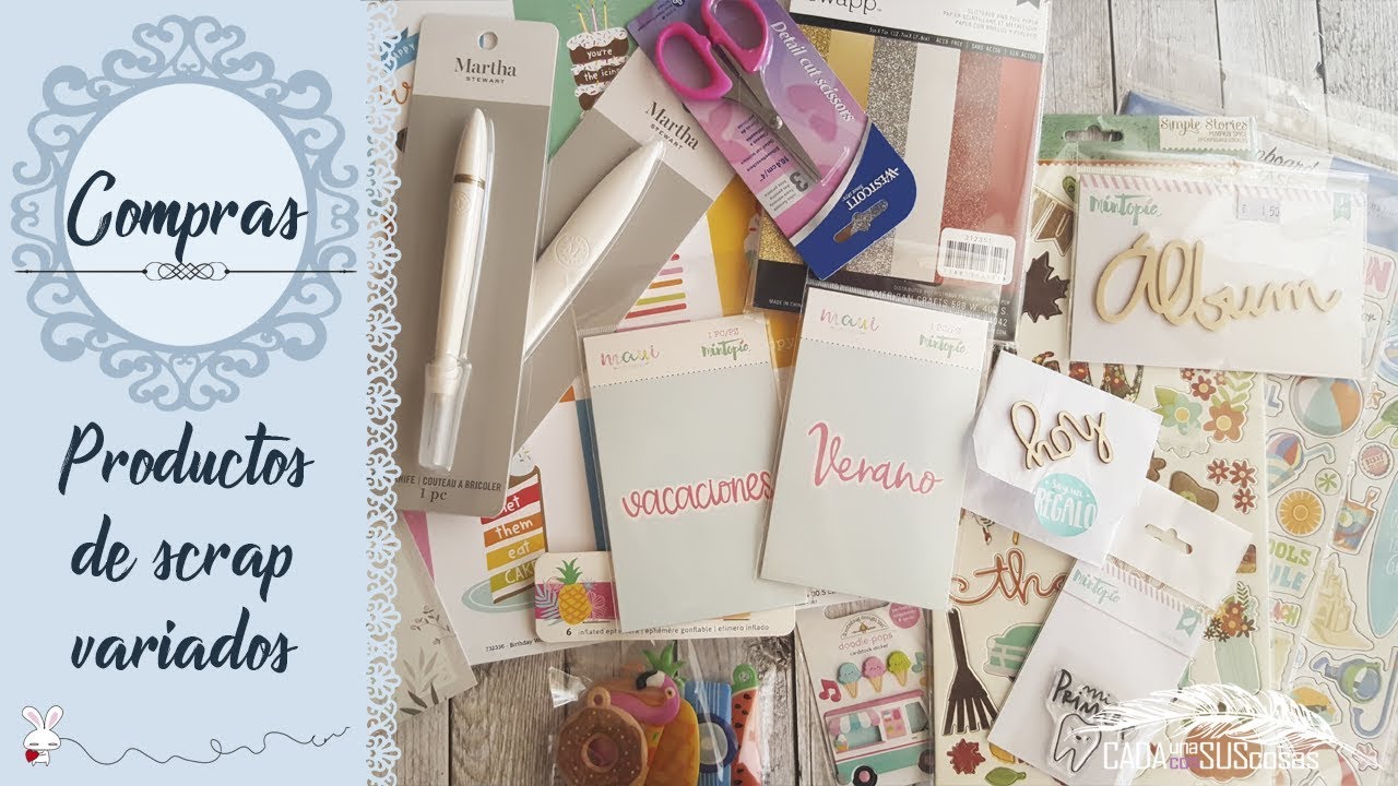 ¡FENOMENALES! Compras de material de scrap en tiendas online - YouTube