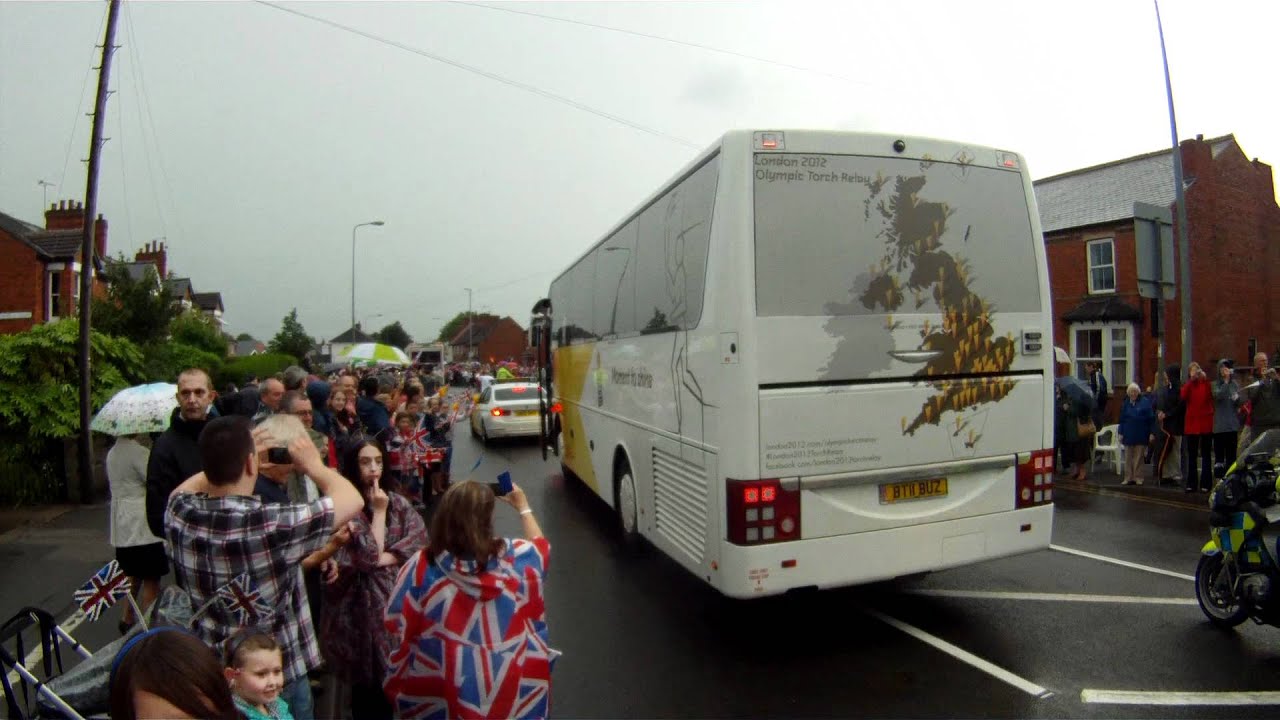 Olympic Torch Balderton Newark - YouTube