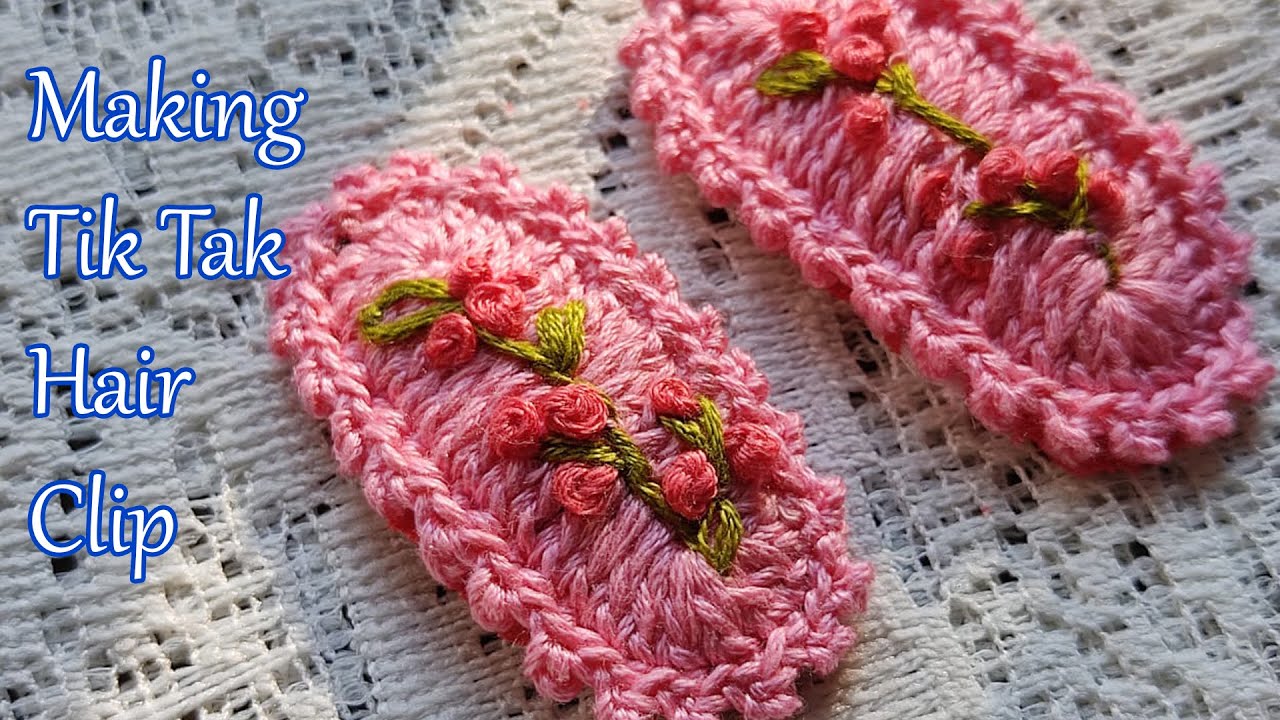Learn how to make tik tak hair clips | very easy process |@5-Minute ...