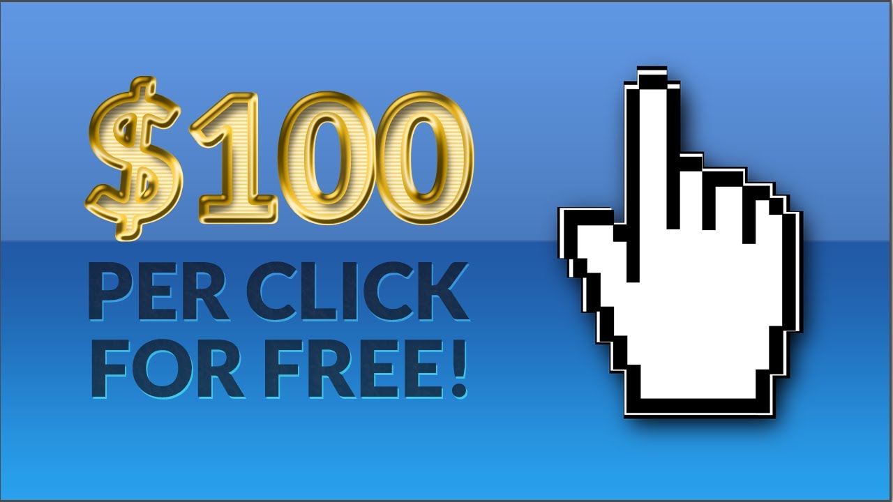 Earn MONEY Per Click ($100) For FREE! Get Paid To Click | (Make Money ...