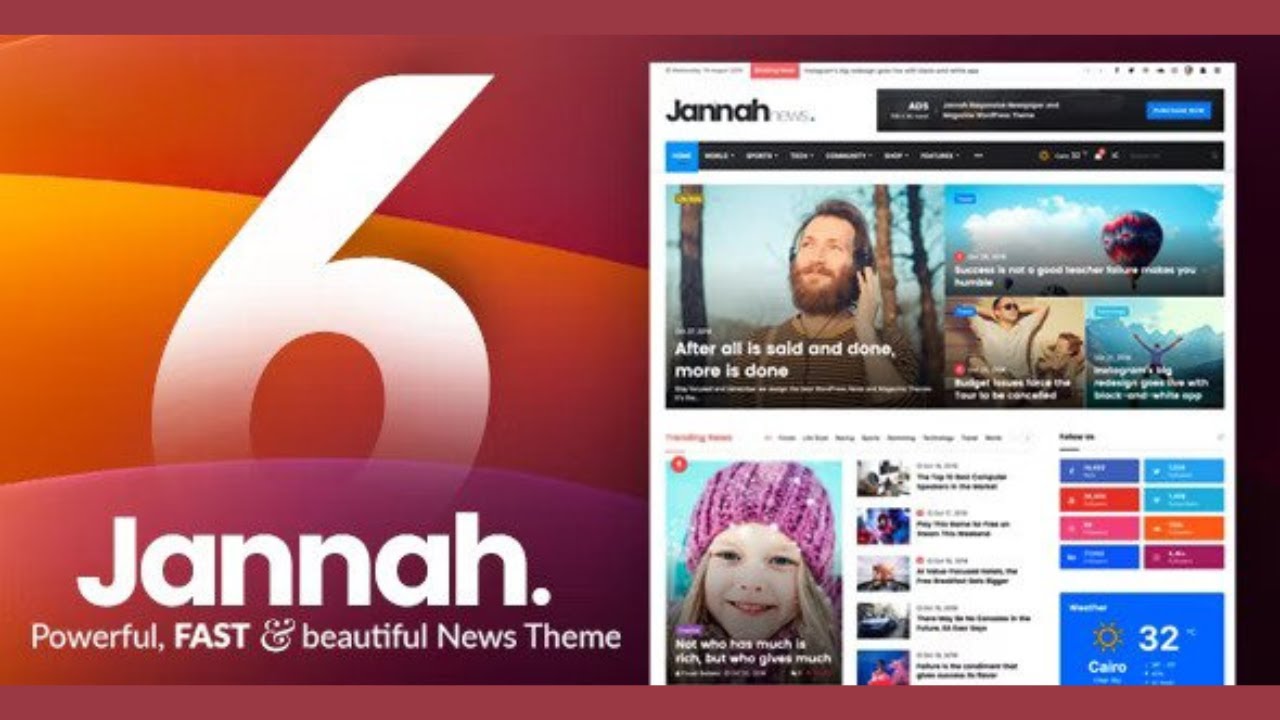Jannah - Newspaper Magazine News BuddyPress AMP || jannah theme premium ...