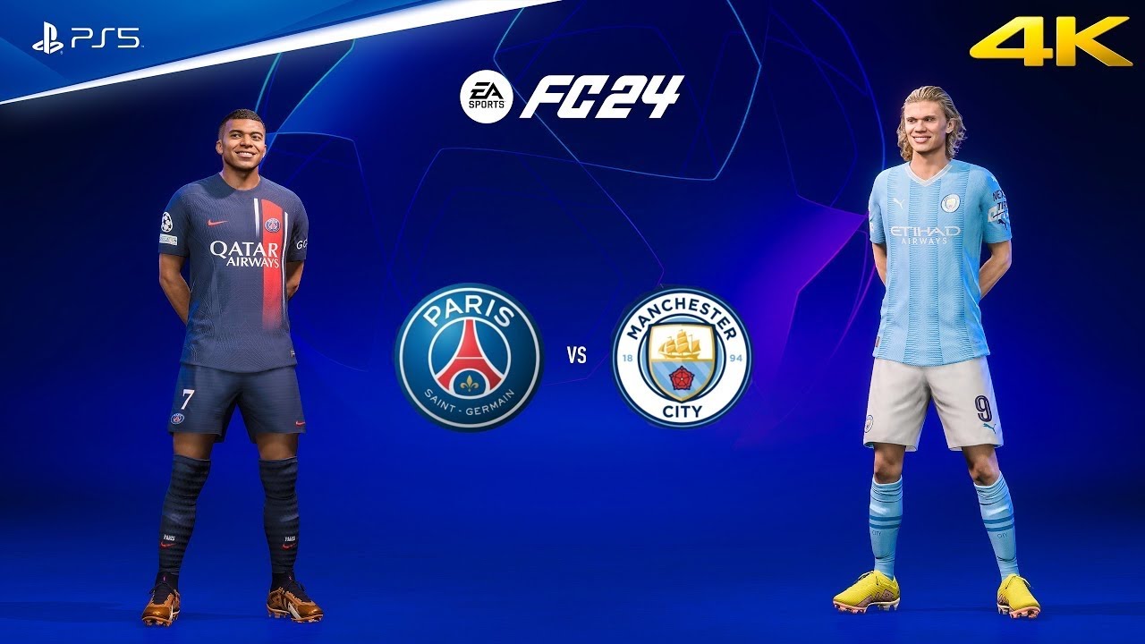 PSG Vs Manchester City second half | PS5 Gameplay | HD - YouTube