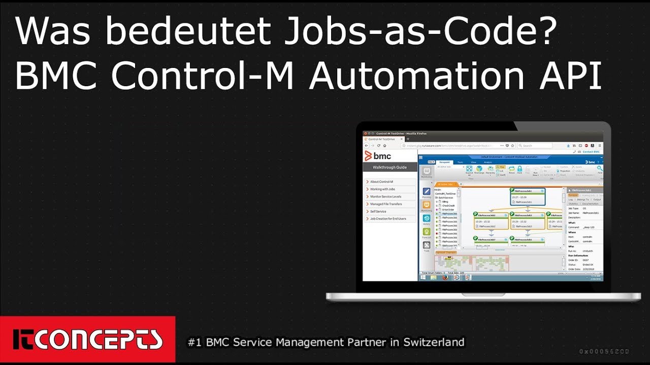 Was bedeutet Jobs-as-Code? | BMC Control-M | ITConcepts Schweiz - YouTube