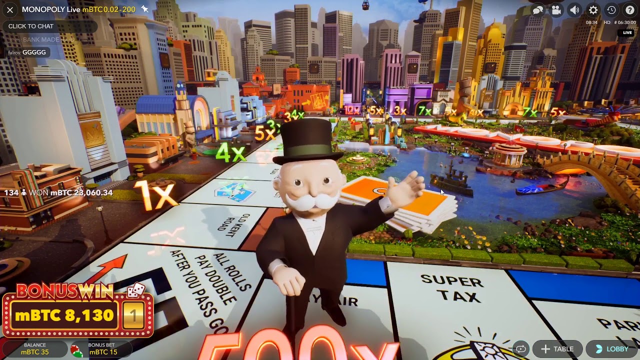 Hitting 500 multiplier on Monopoly (Bitcoin Gambling) - YouTube