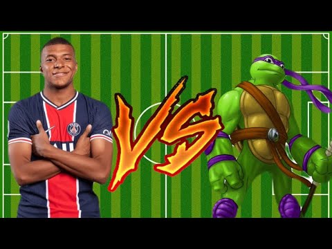 Mbappe VS Donatello ⚡️⚽️ [PSG VS NINJA TURTLES] 🔥 - YouTube