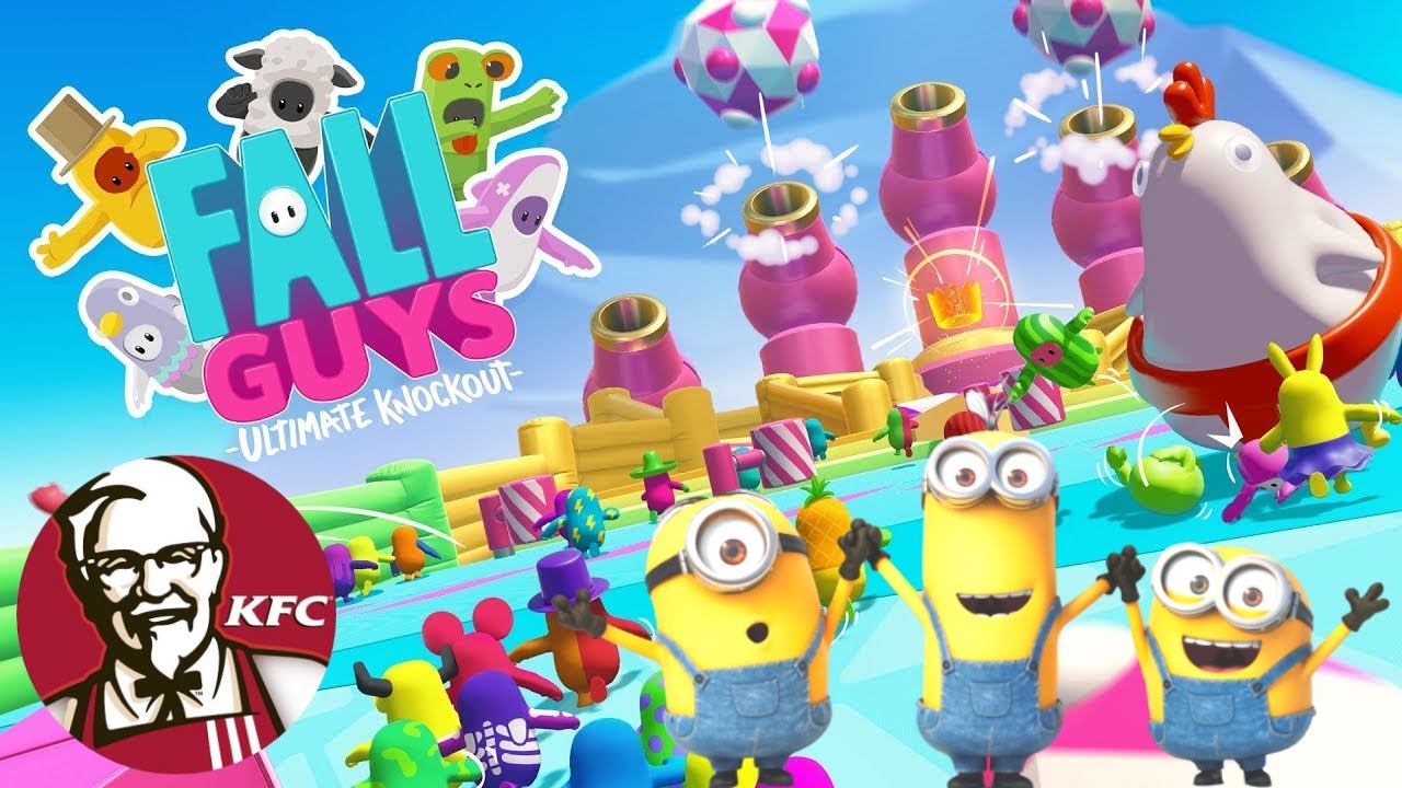 🍗 LAS MEJORES COMBINACIONES DE SKINS EN FALL GUYS 🍗 (MINION, KFC ...