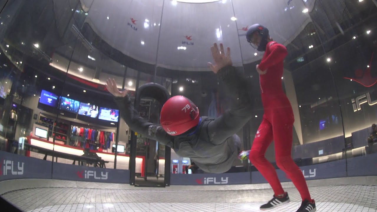 iFLY Calgary indoor wind tunnel Paraplegic 15 - YouTube