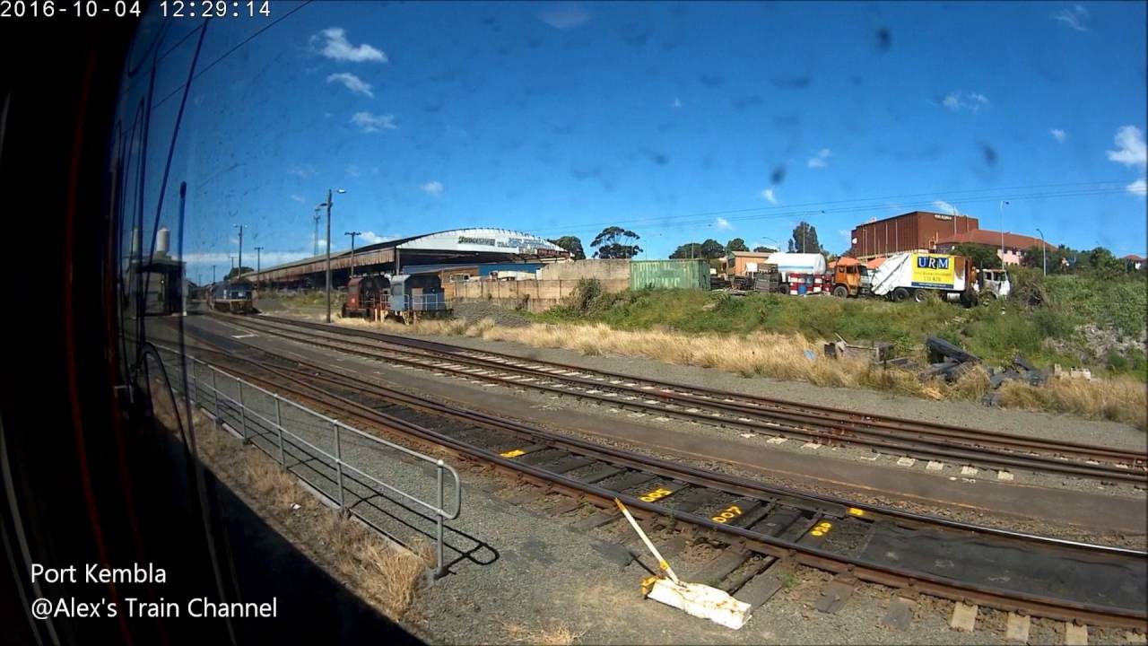4x 81's on a Manildra Train at Thirroul + Riding the rails into Port ...
