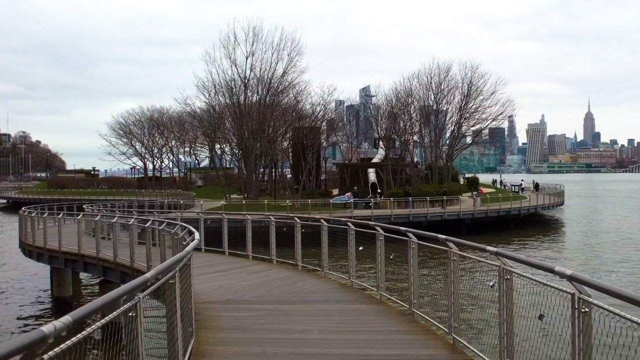 Hoboken New Jersey - 4K River Walk - Sashay Along Sinatra Park and ...