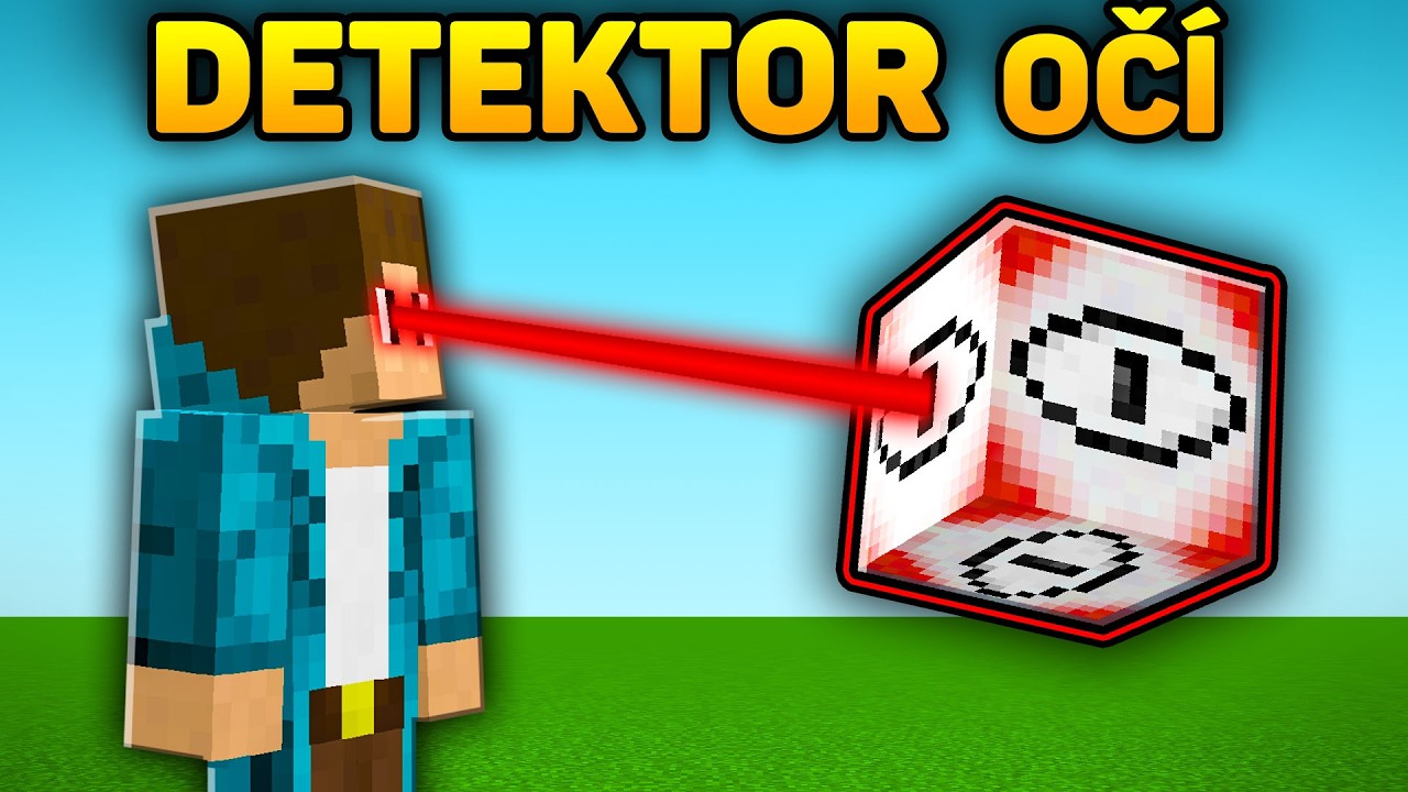 Redstone DETEKTOR OČÍ - Minecraft 1.22 - YouTube