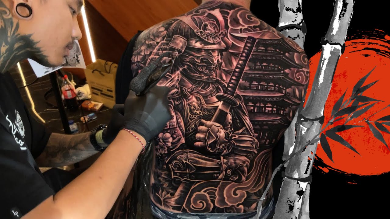 AMAZING GREEK MYTHOLOGY STYLE - FULL BACK TATTOO - YouTube