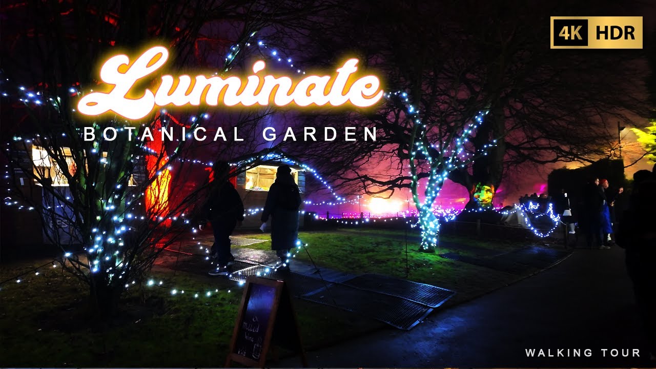 Luminate Birmingham 2024: Stunning Lights at Botanical Gardens 4K ...