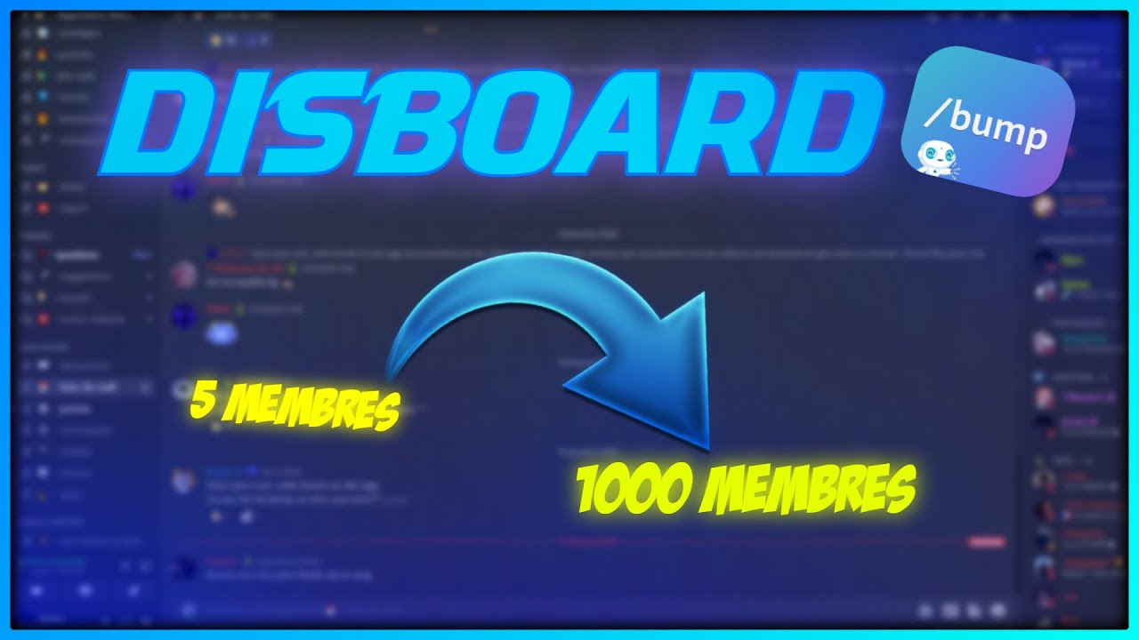 CONFIGURER DISBOARD Et GAGNER Des MEMBRES sur Discord - YouTube