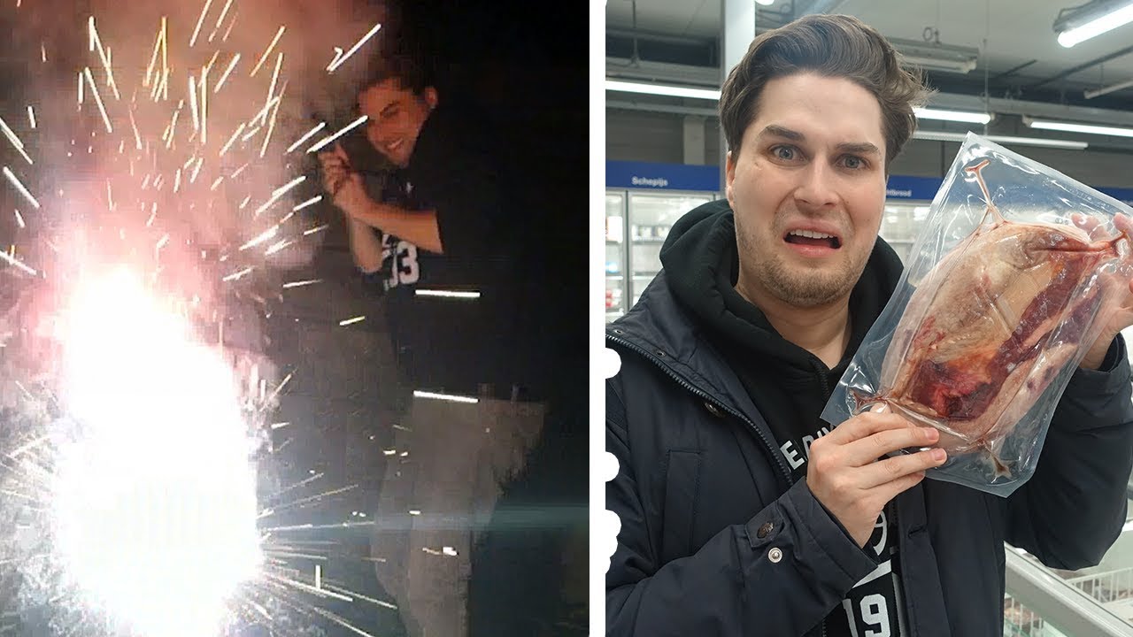 VUURWERK AFSTEKEN GAAT FOUT EN KOEIENTONG KOPEN?! - YouTube