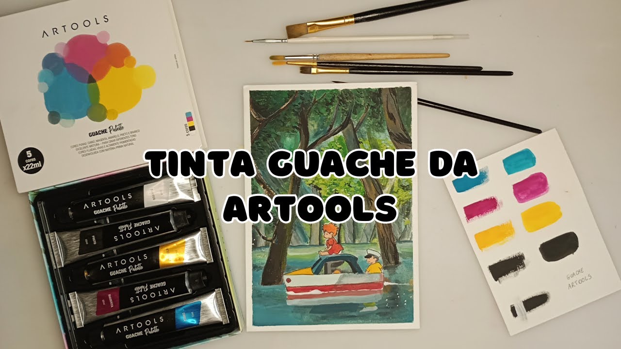 TESTEI A TINTA GUACHE DA ARTOOLS! É REALMENTE DIFERENTE DE GUACHE ...