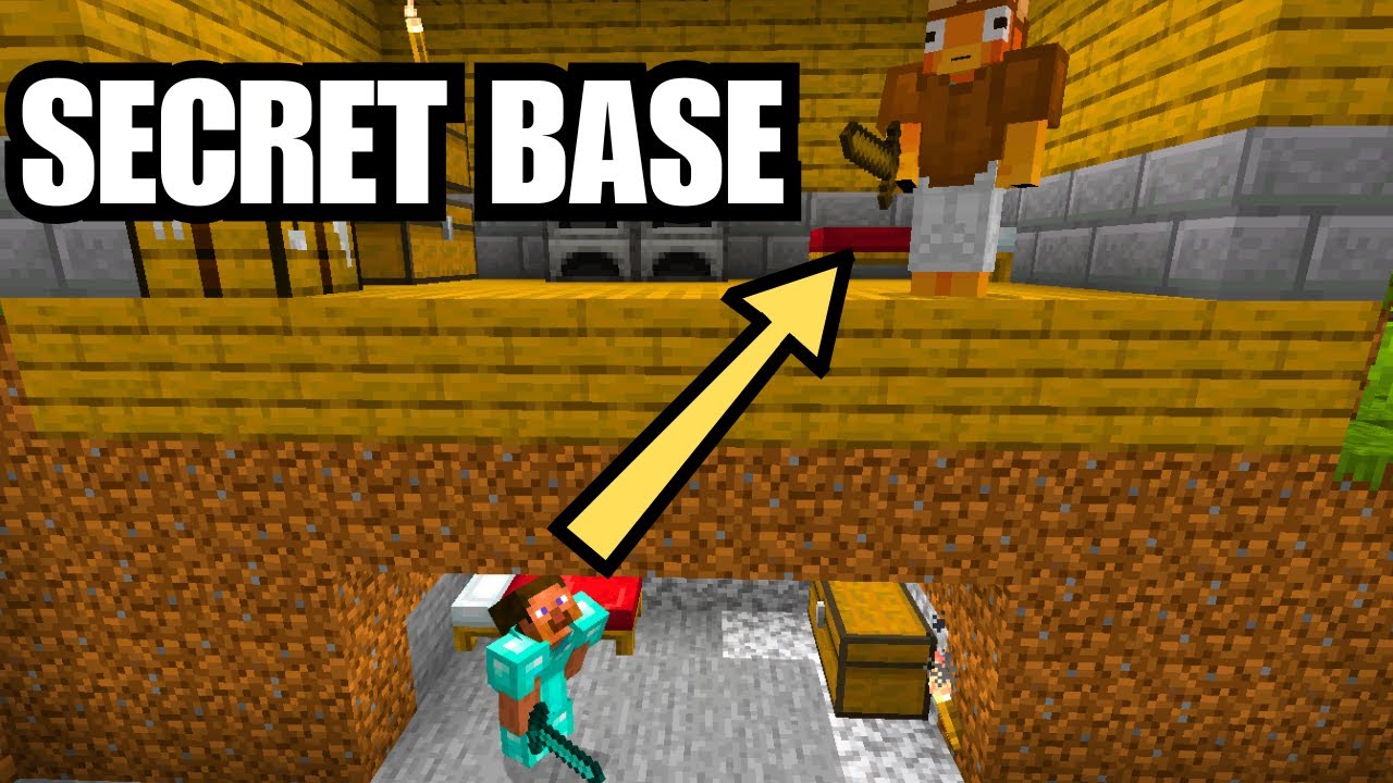 We Built A *SECRET BASE* Inside His Minecraft House.. - YouTube
