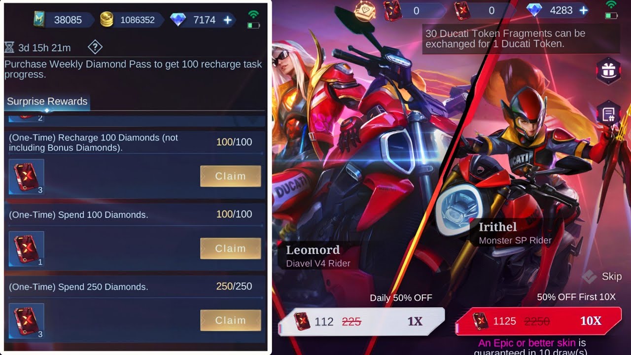 MLBB x DUCATI Premium Supply is Here! Claim Free Ducati Tokens for ...