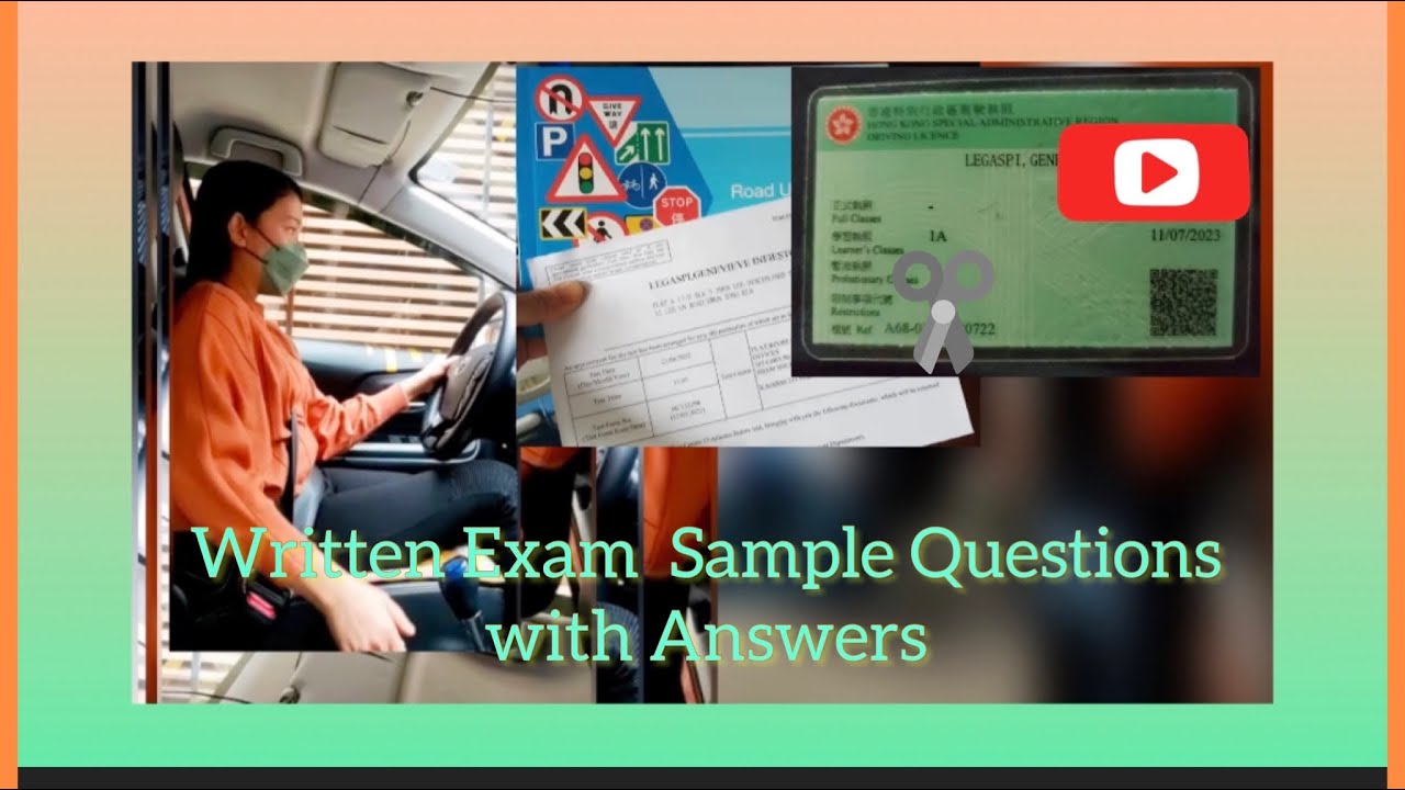 Hong Kong: Written Exam Sample with Answers/ Way to get Drivers Licence ...