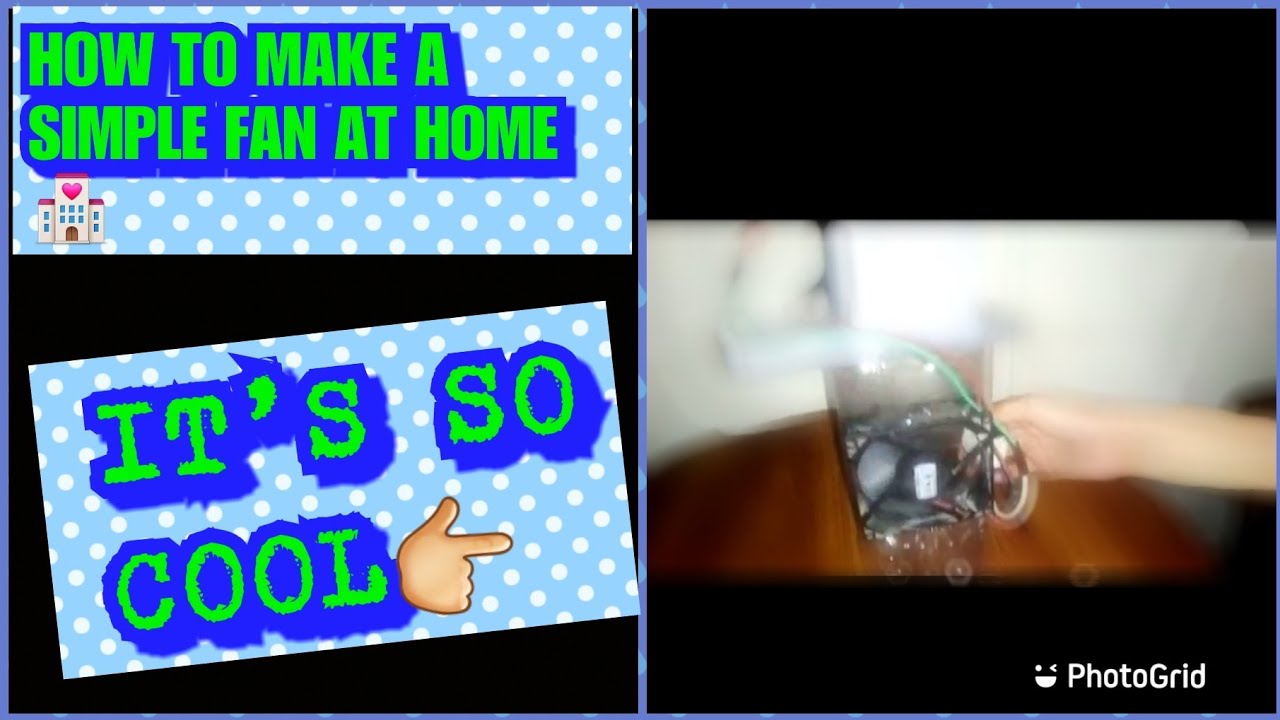 How to make a simple fan at home - YouTube