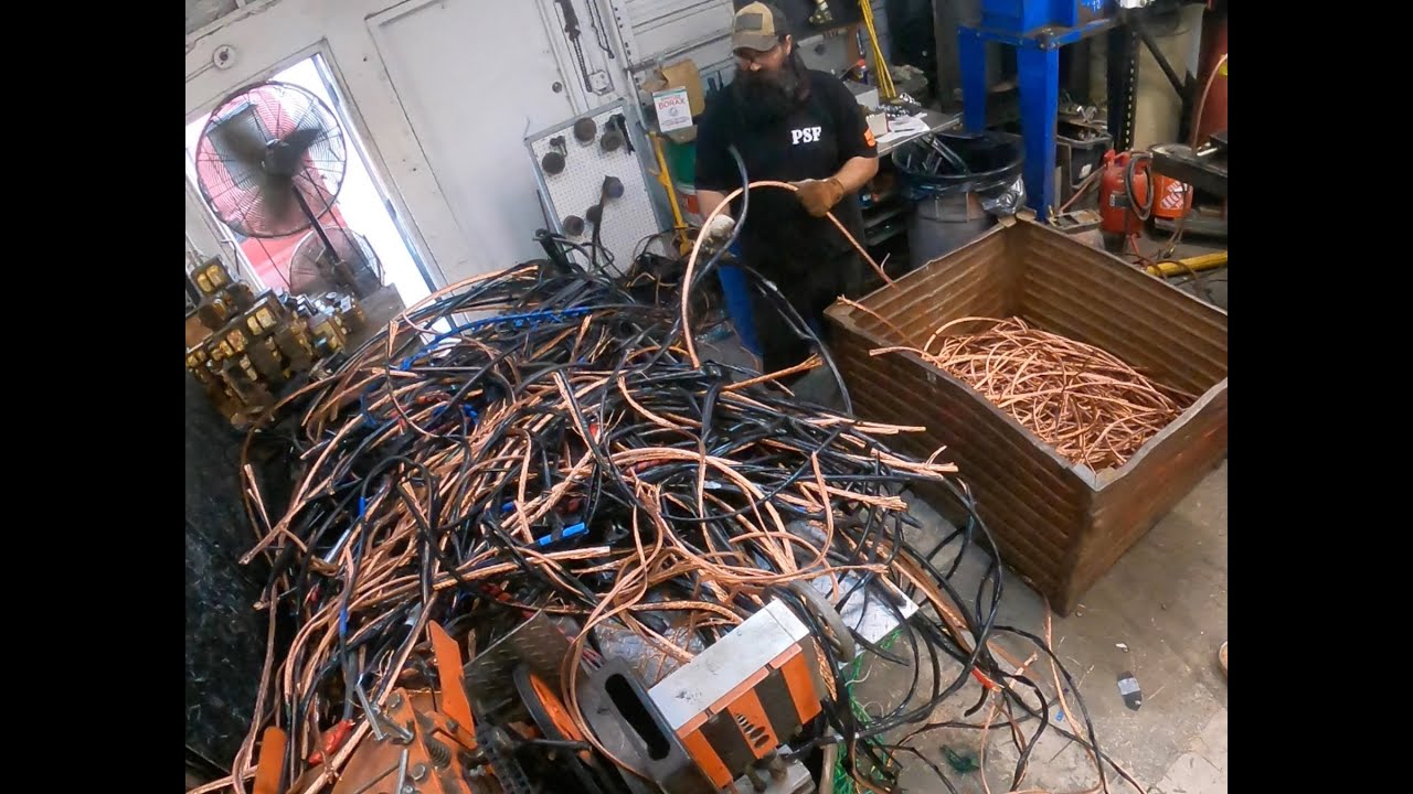 500 LBS Of Copper Striped With The Copper King - YouTube