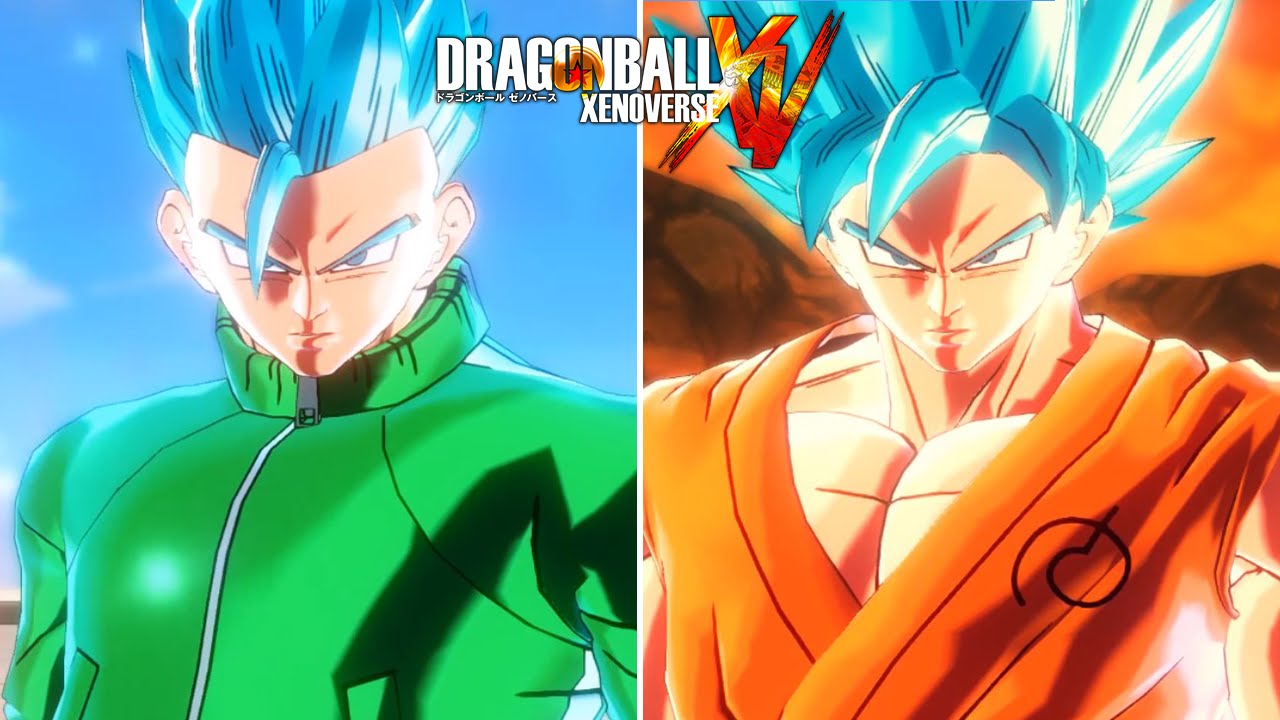 Dragon Ball Xenoverse - SSGSS Gohan vs SSGSS Goku! [MOD] - YouTube