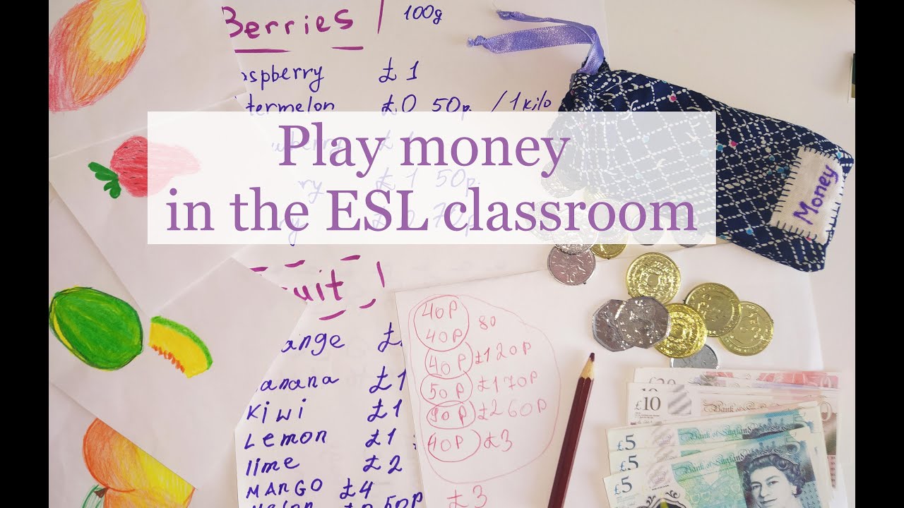 Adapting games for ESL classroom: Play money - YouTube