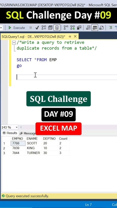 SQL Challenge Day #09 | SQL Tutorial #sql #shorts - YouTube