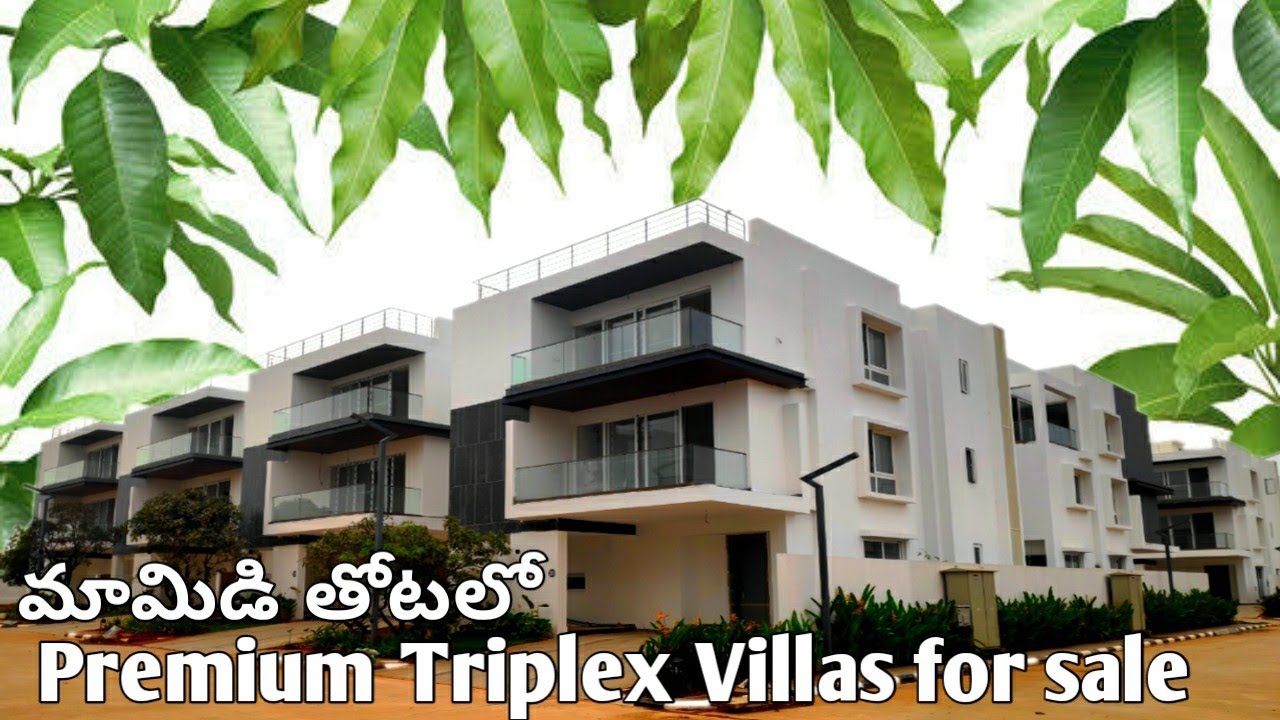 Mango Leaf Triplex Villas for sale/villas for sale in kollur - YouTube