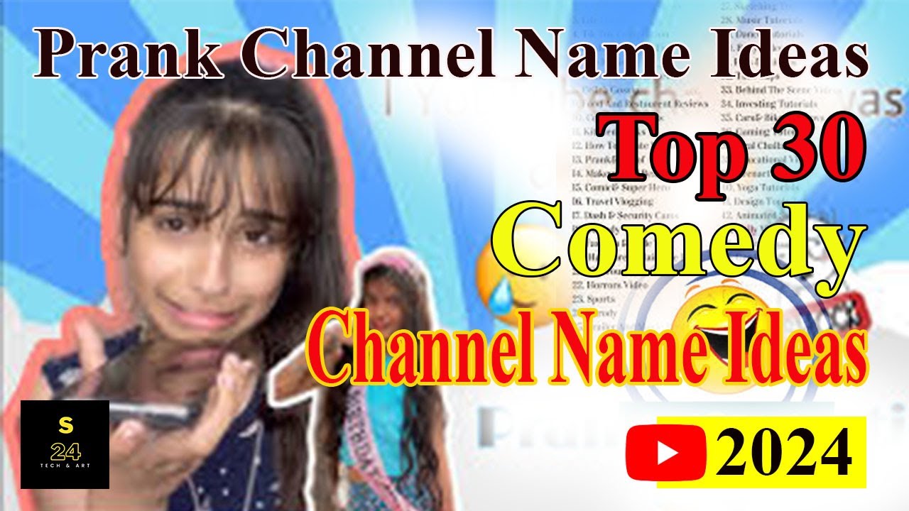 Prank Channel Name Ideas for YouTube - Top 30 Comedy Channel Name Idea - Unique Prank Channel ...