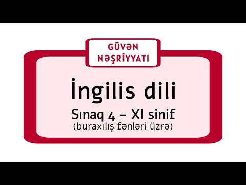 Güvən sınaq 4   Buraxılış fənləri üzrə   İngilis dili