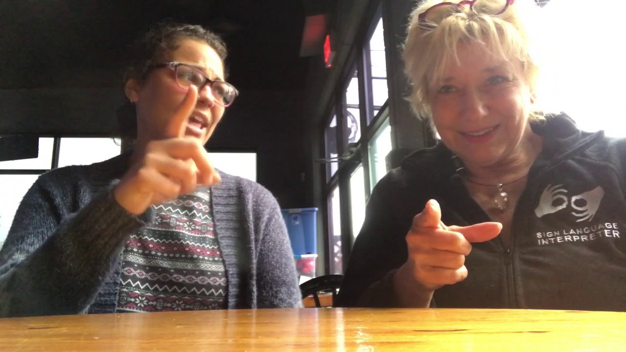 Newly Hearing Interpreter with Deaf Interpreter - YouTube