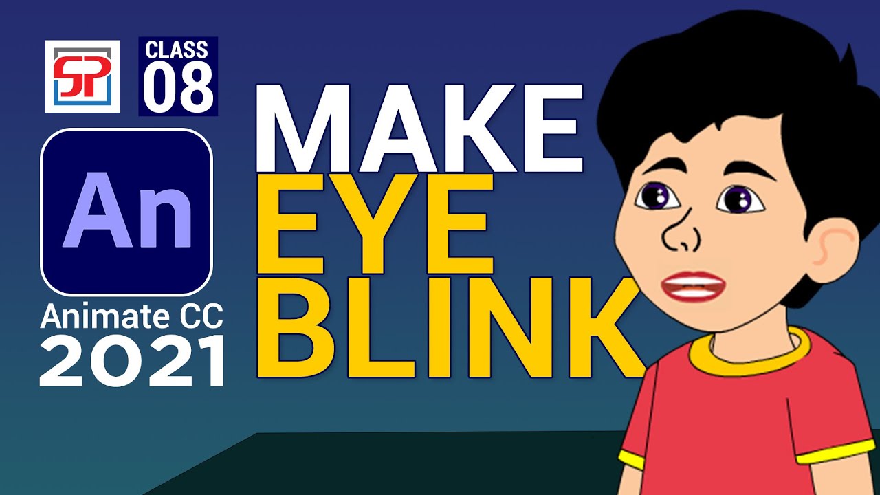 Adobe Animate CC 2021: How to Create Eye Blink Animation | 2D Animation ...