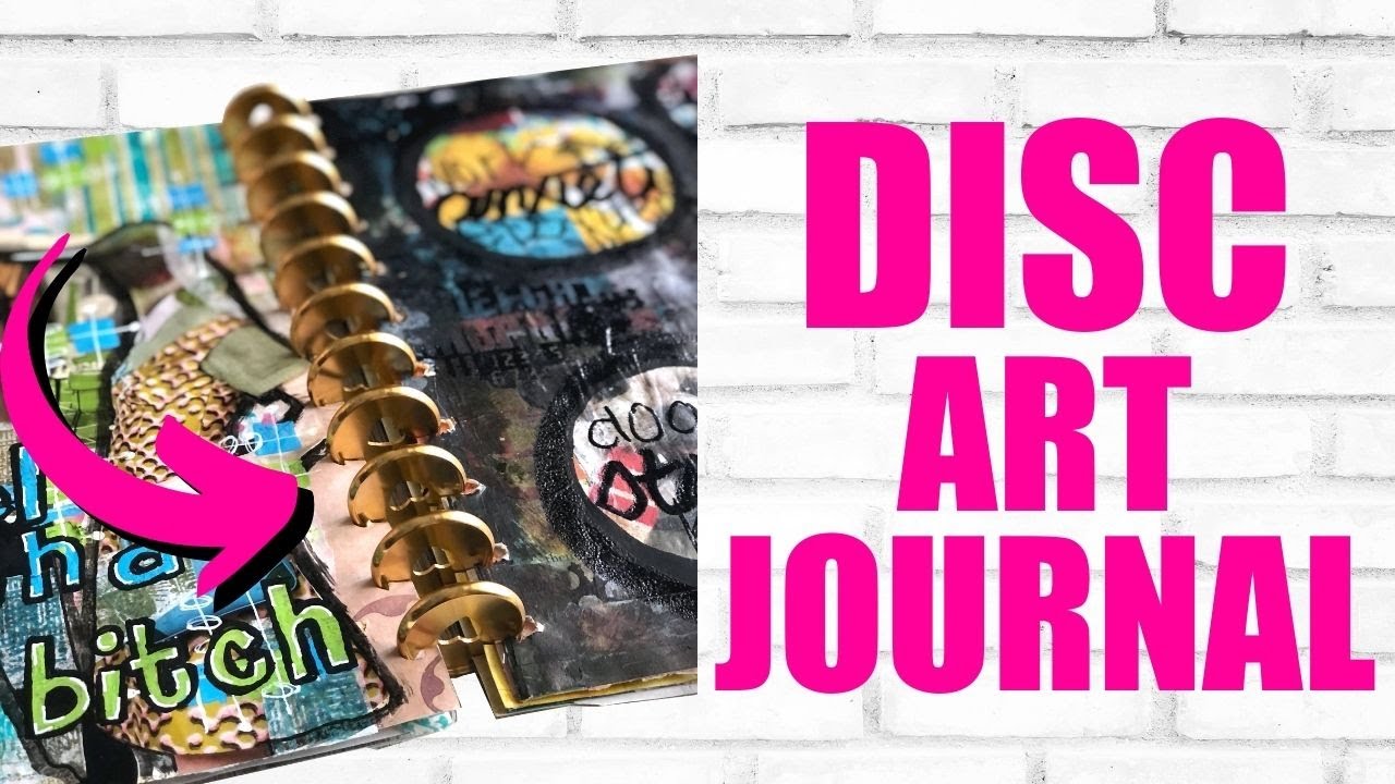 How To Make A DISC Bound Art Journal - YouTube