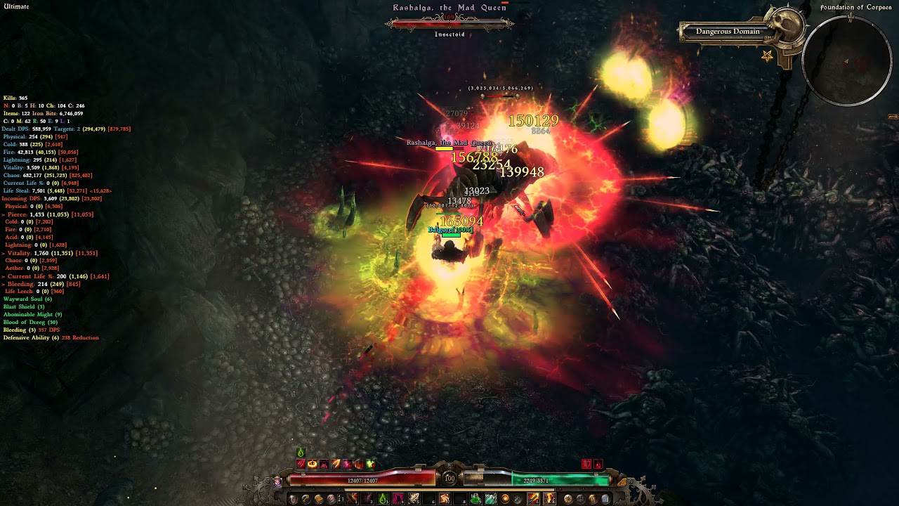 Grim Dawn 10 Second Rashalga 500k DPS Pyromancer - YouTube