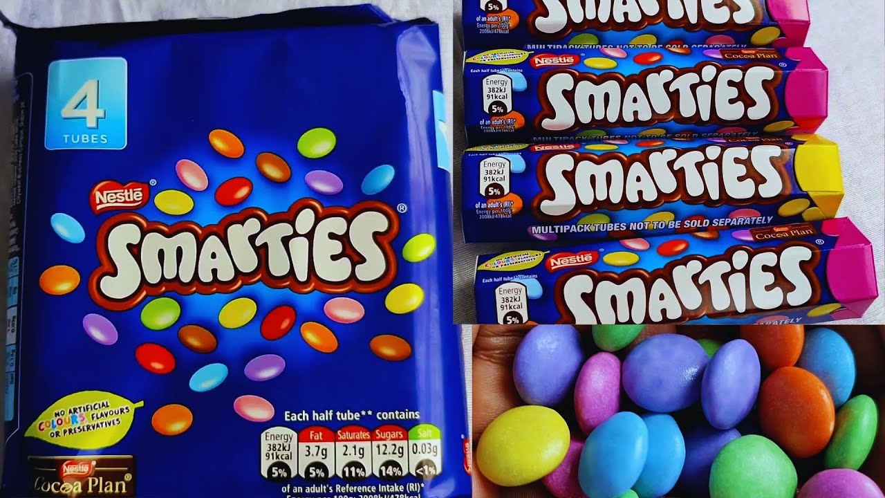 Nestle Smarties Gems Chocolate in Tube unboxing - YouTube