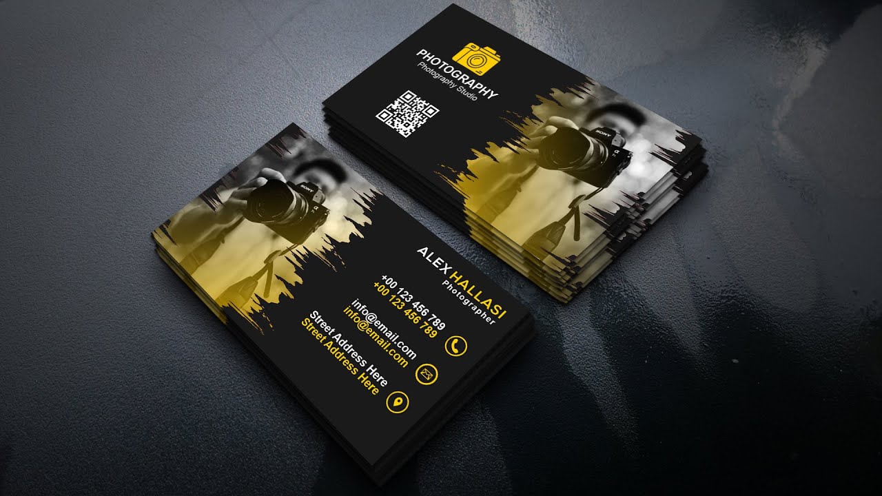 How to Create Business Card Design in CorelDraw | Photography Business ...