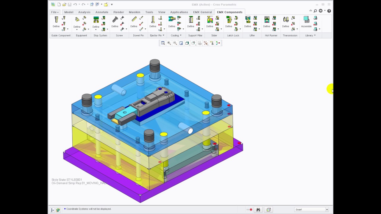 PTC Creo Expert Moldbase Extension - YouTube