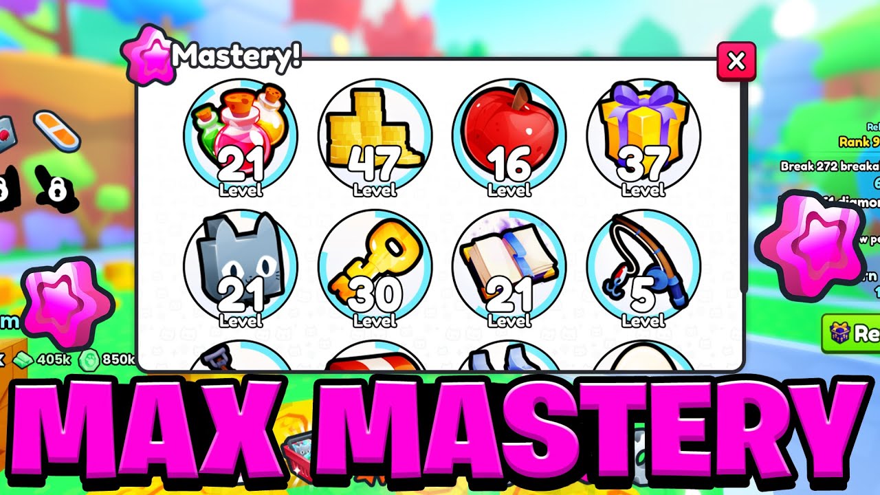 How to LEVEL UP MASTERY in pet simulator 99... *99 LEVEL* - YouTube