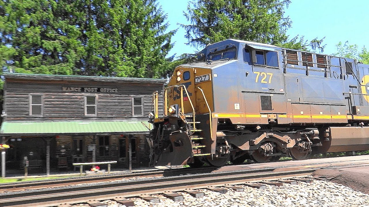 CSX Train Meet At Mance on the Sandpatch Grade - YouTube